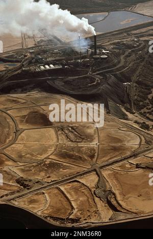 Tailings piles from the Inspiration Consolidated Copper Company's mines ...