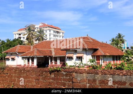 December 30 2022 - Kannur, Kerala in India: Living houses in a small Indian town Stock Photo - Alamy