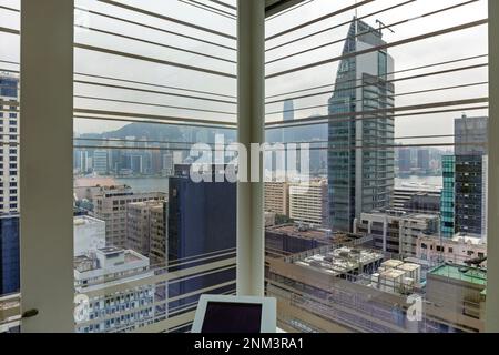 Corner Window Skyscraper View Cityscape Hong Kong Stock Photo - Alamy