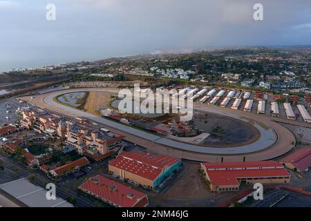 An aerial view of the Del Mar Fairgrounds and Racetrack, Saturday, Dec ...