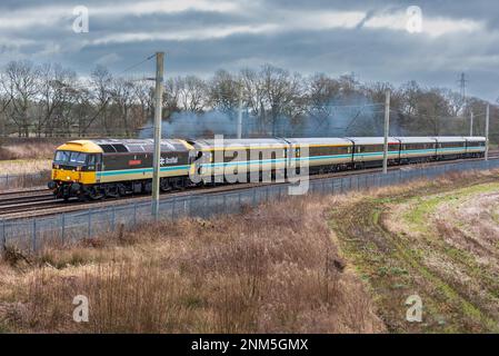 A Driving Brake Standard Open (DBSO) with Class 86 locomotive number ...