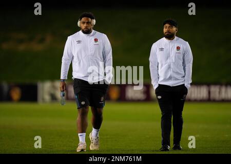 Rekeiti Ma'asi-White of England U20's runs at Archie Hughes #9 of Wales ...
