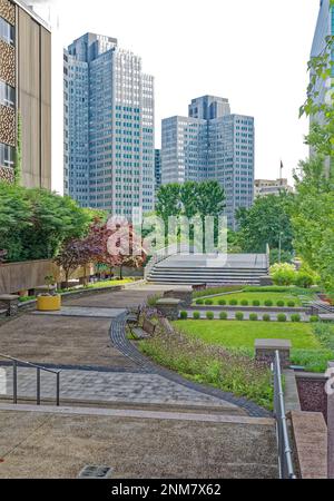 Pittsburgh Downtown: Three and Two Gateway Center, viewed from Gateway ...