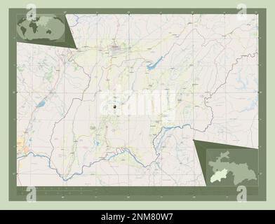 Khatlon, region of Tajikistan. Open Street Map Stock Photo - Alamy