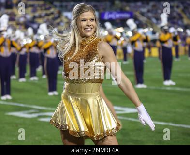 November 20, 2021: The LSU Golden Girls perform during the halftime ...