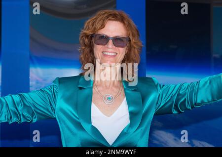 Jane Poynter of Space Perspective attends the revealing of "The David ...