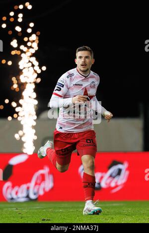 Essevee's Alessandro Ciranni celebrates after scoring during a soccer ...