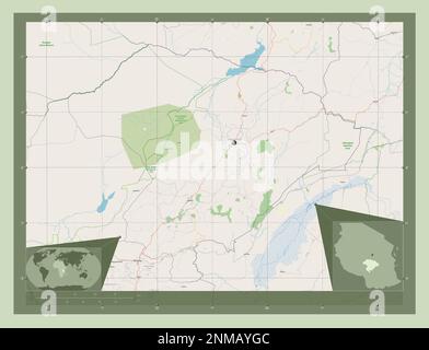 Iringa, region of Tanzania. Open Street Map Stock Photo - Alamy