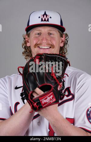 This is a 2023 photo of Zach Brzykcy of the Washington Nationals ...