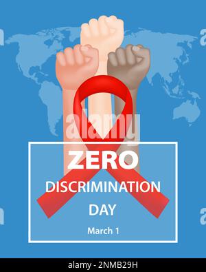 Zero Discrimination Day Illustration with Different People and ...