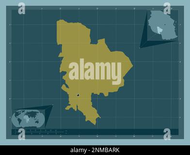 Mbeya, region of Tanzania. Solid color shape Stock Photo - Alamy