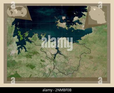 Mwanza, region of Tanzania. High resolution satellite map. Locations ...