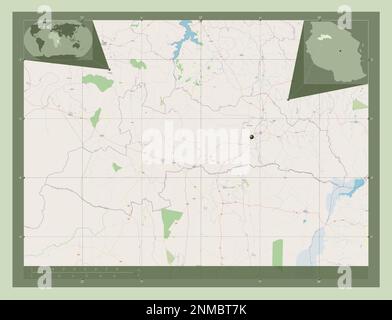 Shinyanga, region of Tanzania. Open Street Map Stock Photo - Alamy