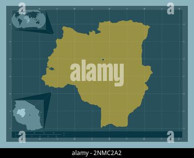 Tabora, region of Tanzania. Solid color shape Stock Photo - Alamy