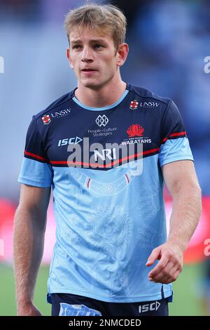 Max Jorgensen of the Waratahs during the Super Rugby Pacific Round 2 ...
