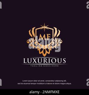 Initial MF letter Logo vector Template. Abstract Letter MF logo Design ...