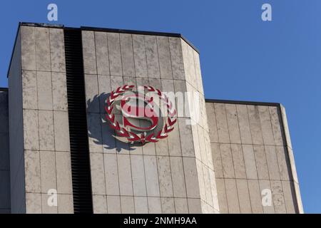 Sheraton Essen Hotel, Logo on the building, Essen, Ruhr area, North ...
