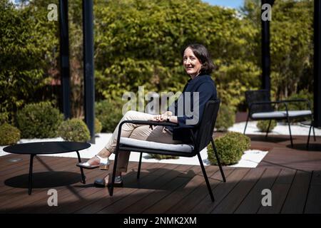 Historian Catherine Fletcher poses after an interview with Europa Press ...