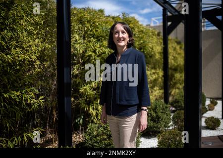 Historian Catherine Fletcher poses after an interview with Europa Press ...