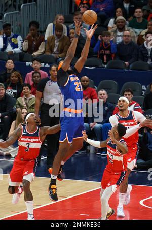 WASHINGTON, DC - FEBRUARY 24: New York Knicks guard RJ Barrett (9 ...