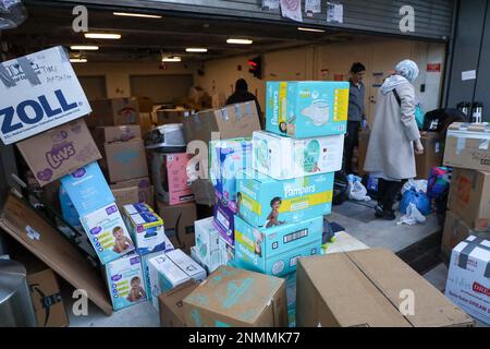 Turkish Consulate in New York City receives humanitarian aid for survivors of the Earthquake ...