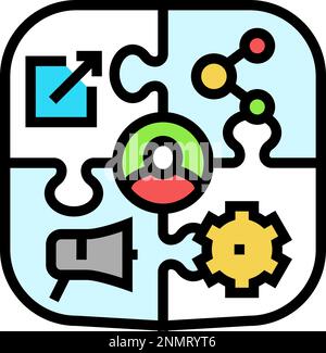 content syndication lead color icon vector illustration Stock Vector ...