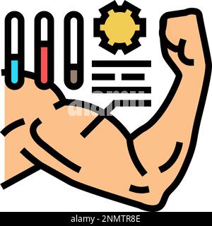 learn your strengths color icon vector illustration Stock Vector Image ...