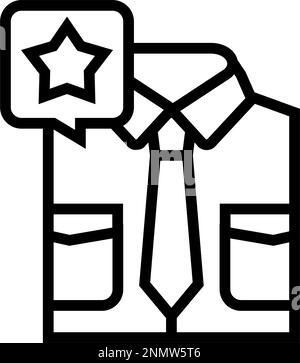 follow the dress code line icon vector illustration Stock Vector Image ...