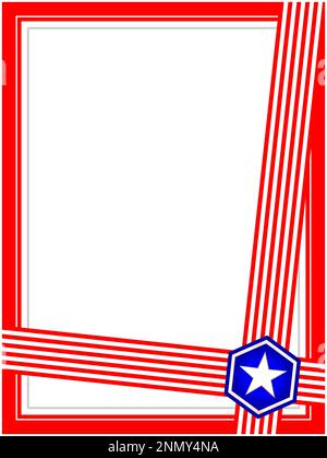 usa flag corner border Stock Vector Image & Art - Alamy