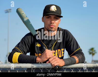 Montverde Academy Eagles Justin Colon (3) poses for a photo before a ...