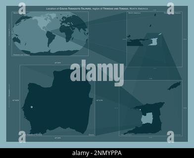 Couva-Tabaquite-Talparo, region of Trinidad and Tobago. Low resolution ...