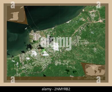 Point Fortin, borough of Trinidad and Tobago. Open Street Map Stock ...
