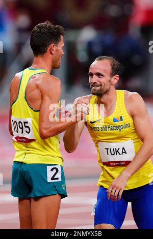TOKYO, JAPAN - AUGUST 1: Jeffrey Riseley of Australia competing on Men ...