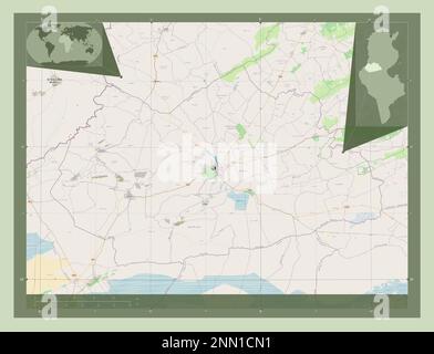 Gafsa, governorate of Tunisia. Open Street Map Stock Photo - Alamy