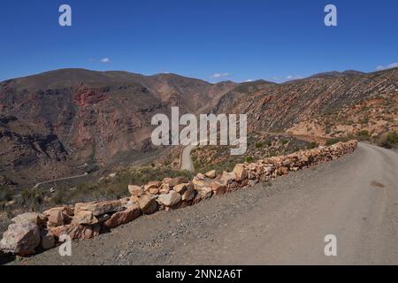 Swartberg Pass connecting Oudtshoorn and Prince Albert in the Western ...