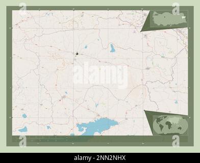 Agr, province of Turkiye. Open Street Map Stock Photo - Alamy