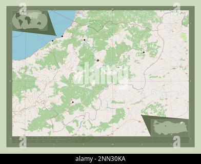 Artvin, province of Turkiye. Open Street Map Stock Photo - Alamy