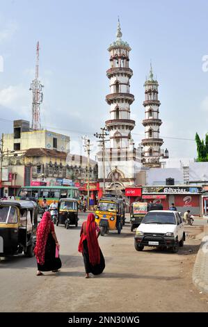 Twin minar of masjid at Junagadh state Gujarat India Stock Photo - Alamy
