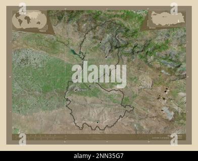 Batman, province of Turkiye. High resolution satellite map Stock Photo ...