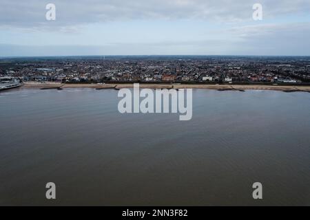 Aerial photograph of Clacton-on-Sea Town Stock Photo - Alamy