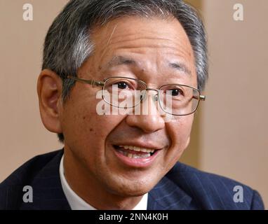 Kikkoman Corporation President and COO Shozaburo Nakano poses for photo ...