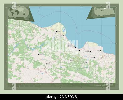 Samsun, province of Turkiye. Open Street Map Stock Photo - Alamy