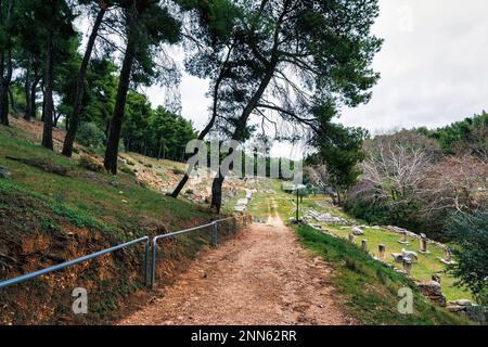 The Amphiareion of Oropos is situated in the hills 6 km southeast of ...