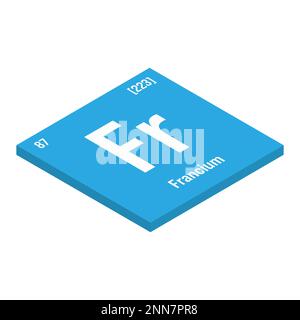 Flerovium symbol. Element number 114 of the Periodic Table of the ...