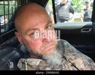 FILE - This undated prison inmate photo shows Aryan Brotherhood gang ...