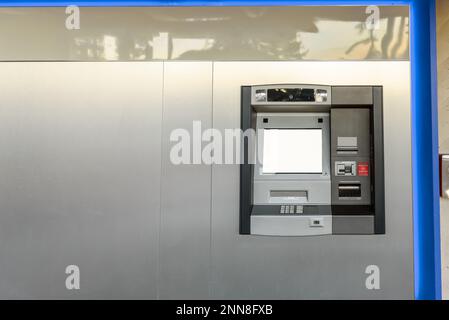 Bank ATM machine screen and keypad Stock Photo - Alamy