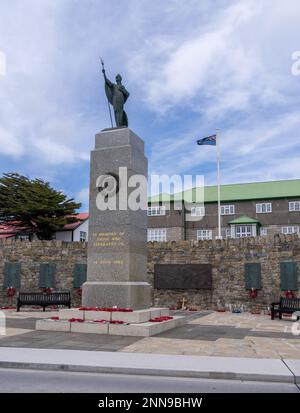 Memorial to soldiers killed in the Falklands war / Malvinas war in ...