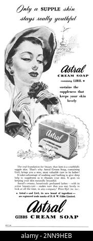 1950 British advertisement for Astral Cream Soap Stock Photo - Alamy