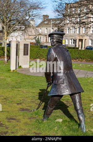 Statue of historic golfer John Rattray by, Scottish sculptor David ...