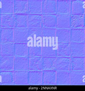 Normal map Floors concrete tiles texture, Normal mapping Floors ...